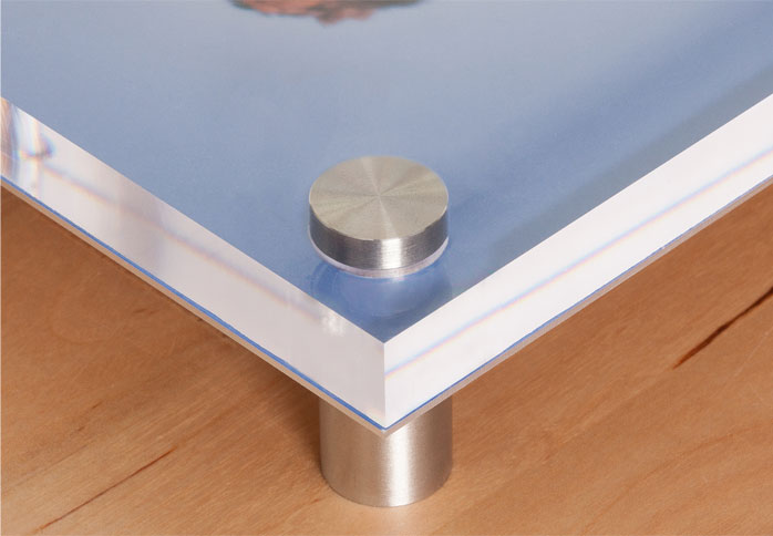 Stainless Mounting Posts - optional Acrylic Face | Bay Photo Lab